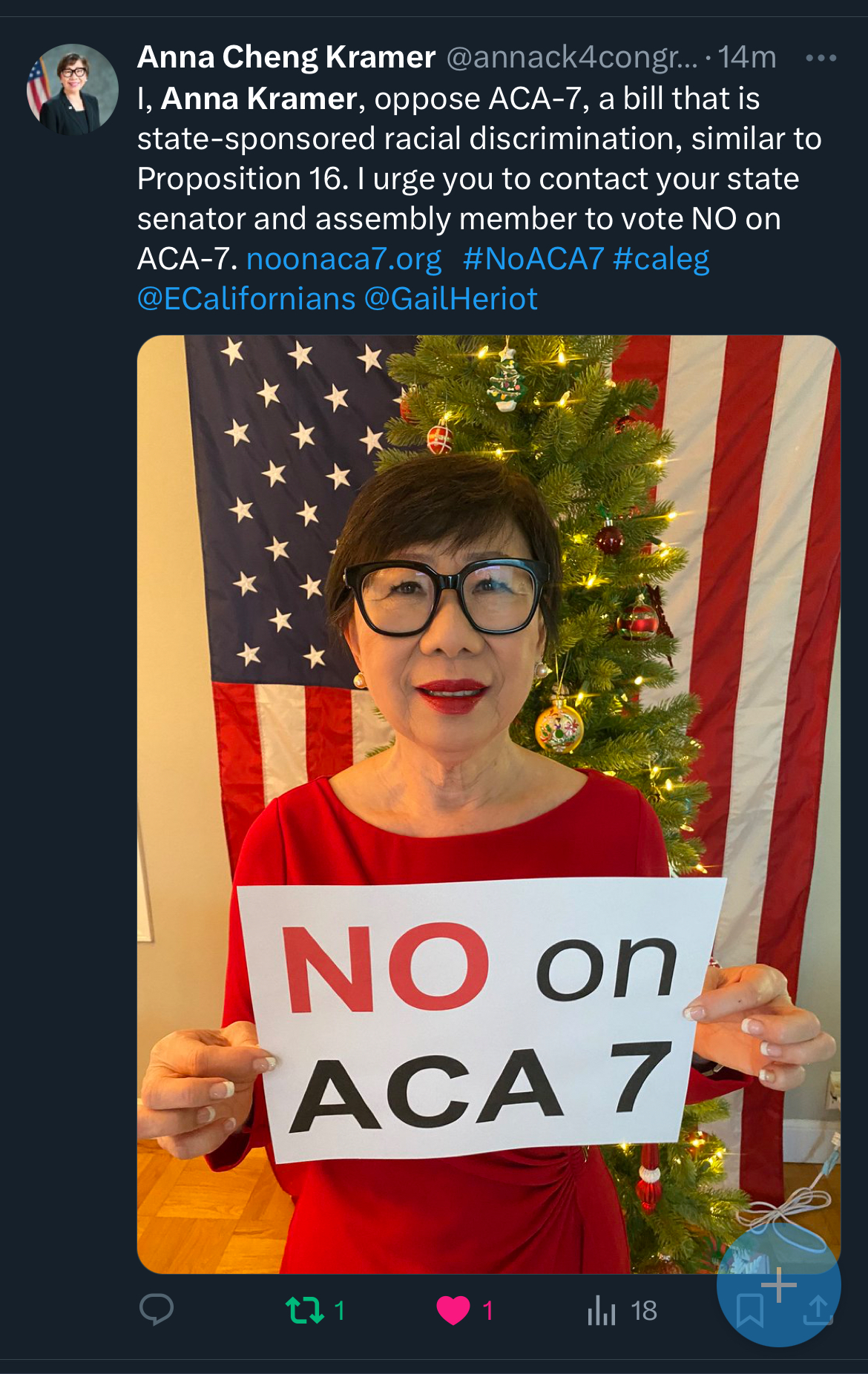 Anna Cheng Kramer for CD-15 - ERFA Endorsed Candidate - Equal Rights ...